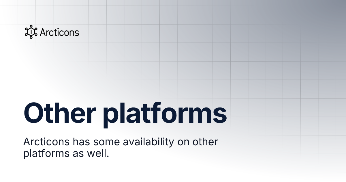 Other platforms | Arcticons